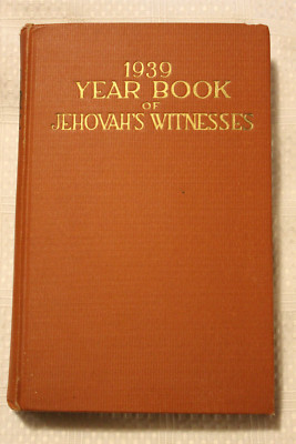 1939 YEAR BOOK of Jehovah's Witnesses Watchtower Rutherford Jeremiah 1: ...