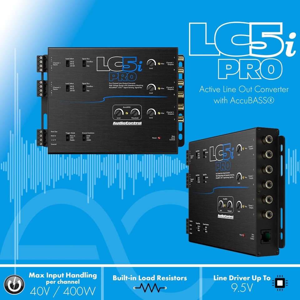 AudioControl LC5i PRO 5-Channel Line Output Converter/Line Driver w/ACR ...