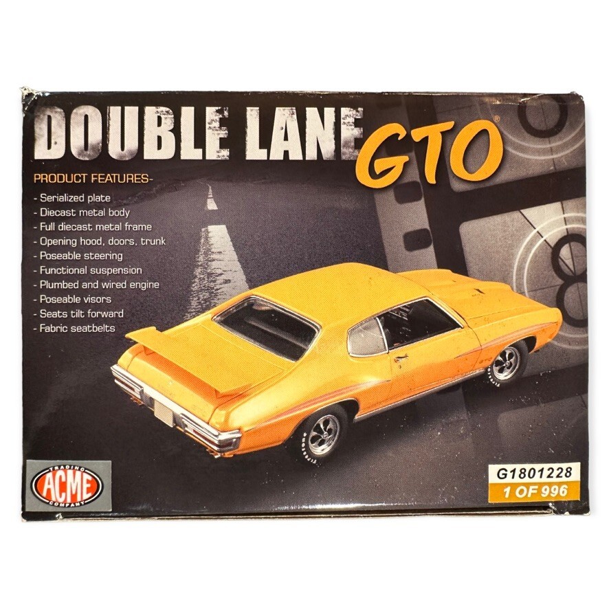 1970 Pontiac GTO Orange GMP Acme Double Lane GTO Two Lane Blacktop ...