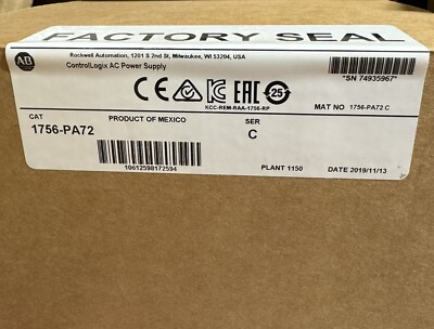 Allen-Bradley 1756-PA72 ControlLogix AC Power Supply | eBay