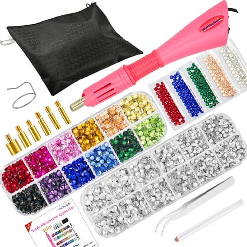 Bedazzler Kit with Rhinestones Bedazzle Tool Gun Hotfix Rhinestones ...
