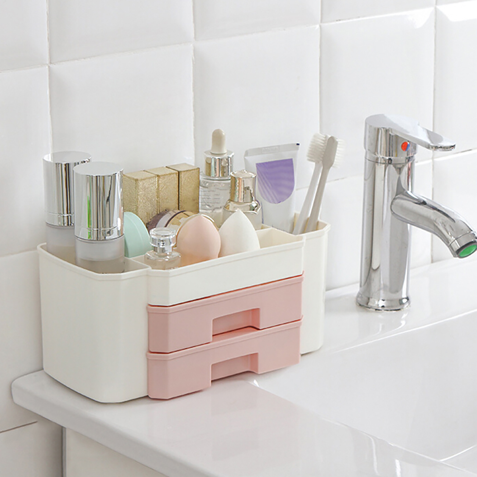 Makeup Stackable Drawer Design Strong Bearing Capacity Cosmetic Makeup ...