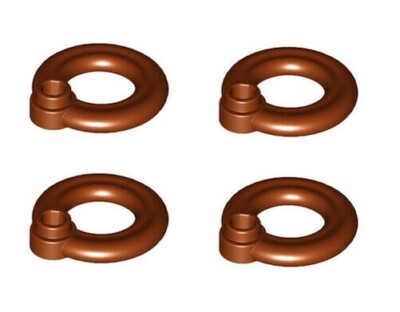 Lego x4 Minifigure Utensil Flotation Ring (Life Preserver) Brown 30340 ...