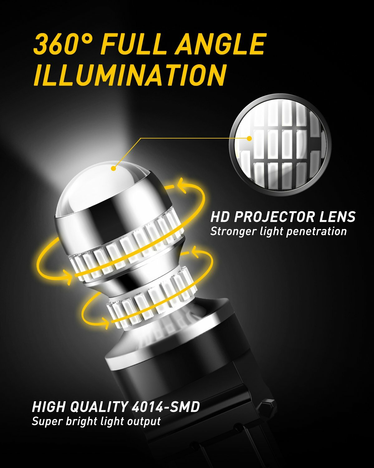 Pair 3157R Red LED Brake Stop Signal Tail Light Bulbs For Ford F-150 F ...