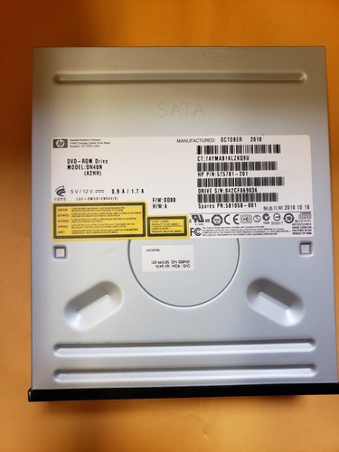 HP Compaq DH40N 16x DVD-ROM SATA Optical Drive 575781-200 581599-001 ...