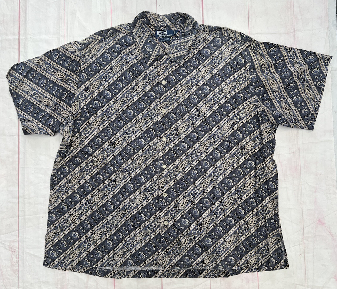 Vintage Polo Ralph Lauren Paisley Floral Pattern Loop… - Gem