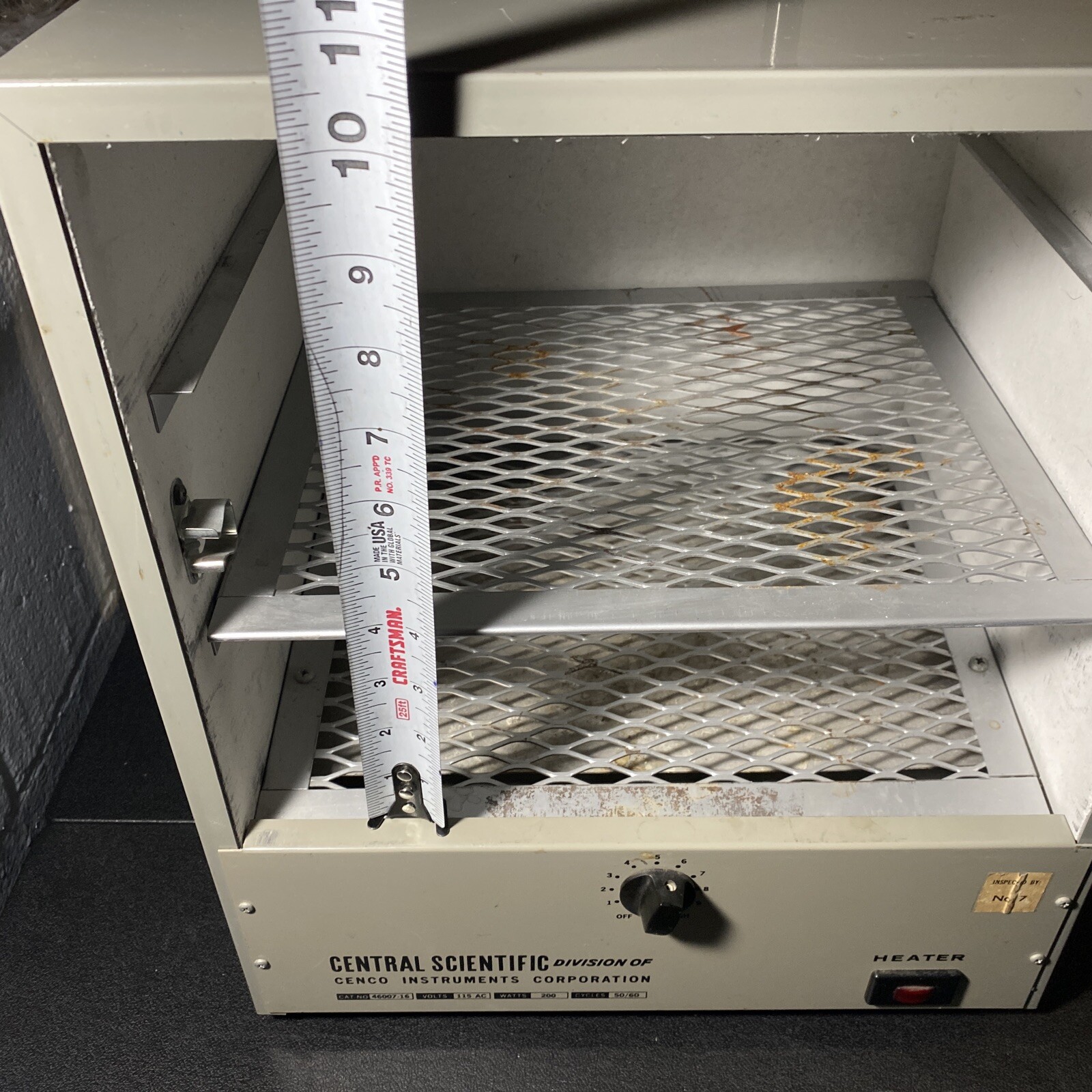 CENCO CENTRAL SCIENTIFIC INCUBATOR LAB HEATER WORKS! 46007-16 115AC ...