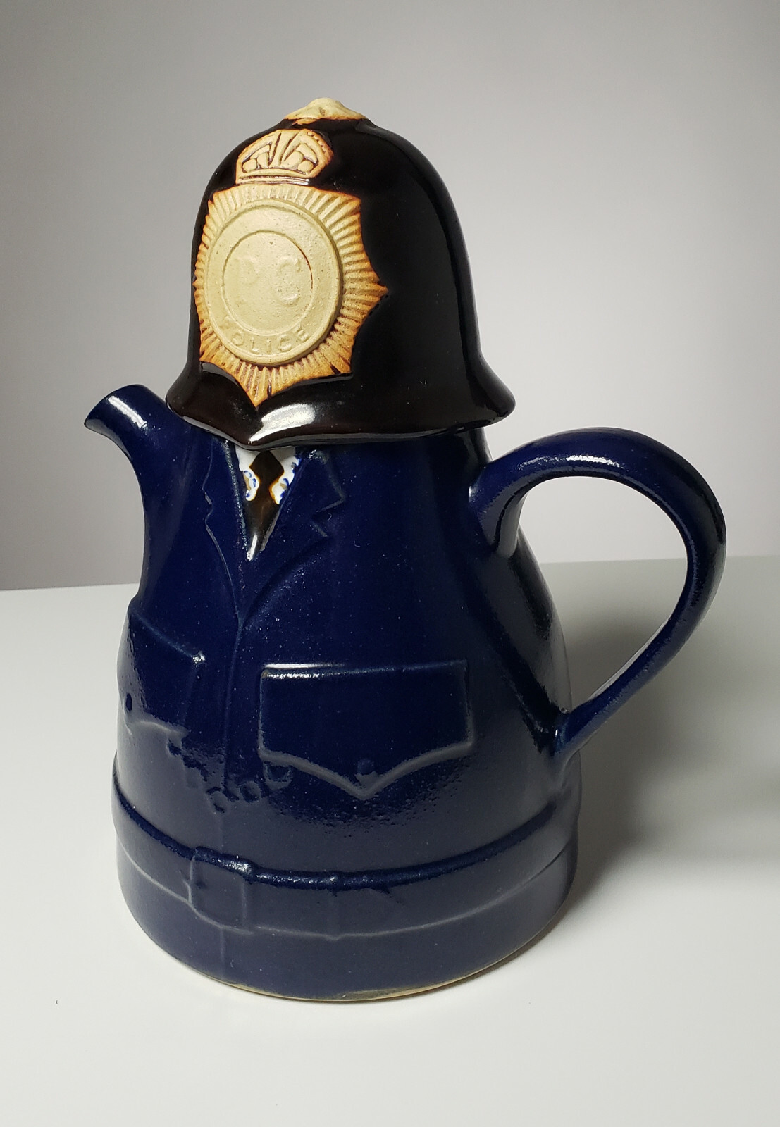 J & G Morten Police Constable Bobby Teapot Handmade Stoneware Made in ...
