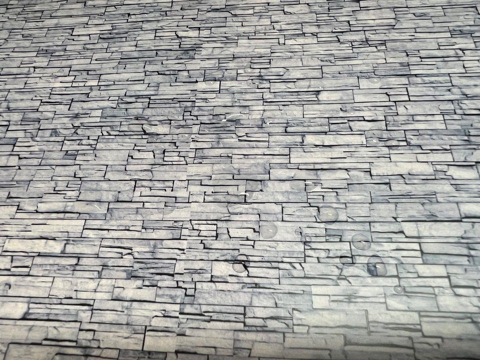 Waterproof G Scale Gray Stone Brick Model Train Scenery Sheets -Pack of ...
