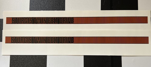 Water transfer AMF Harley FXB Sturgis Twin Belt Drive Decal 60382-80 ...