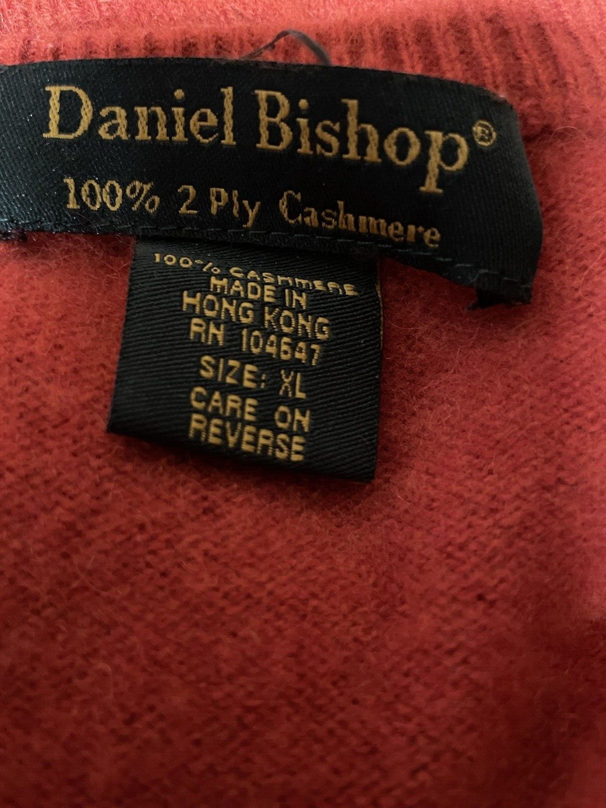 Men's DANIEL BISHOP 100% cashmere 2 ply Vneck sweater - Gem