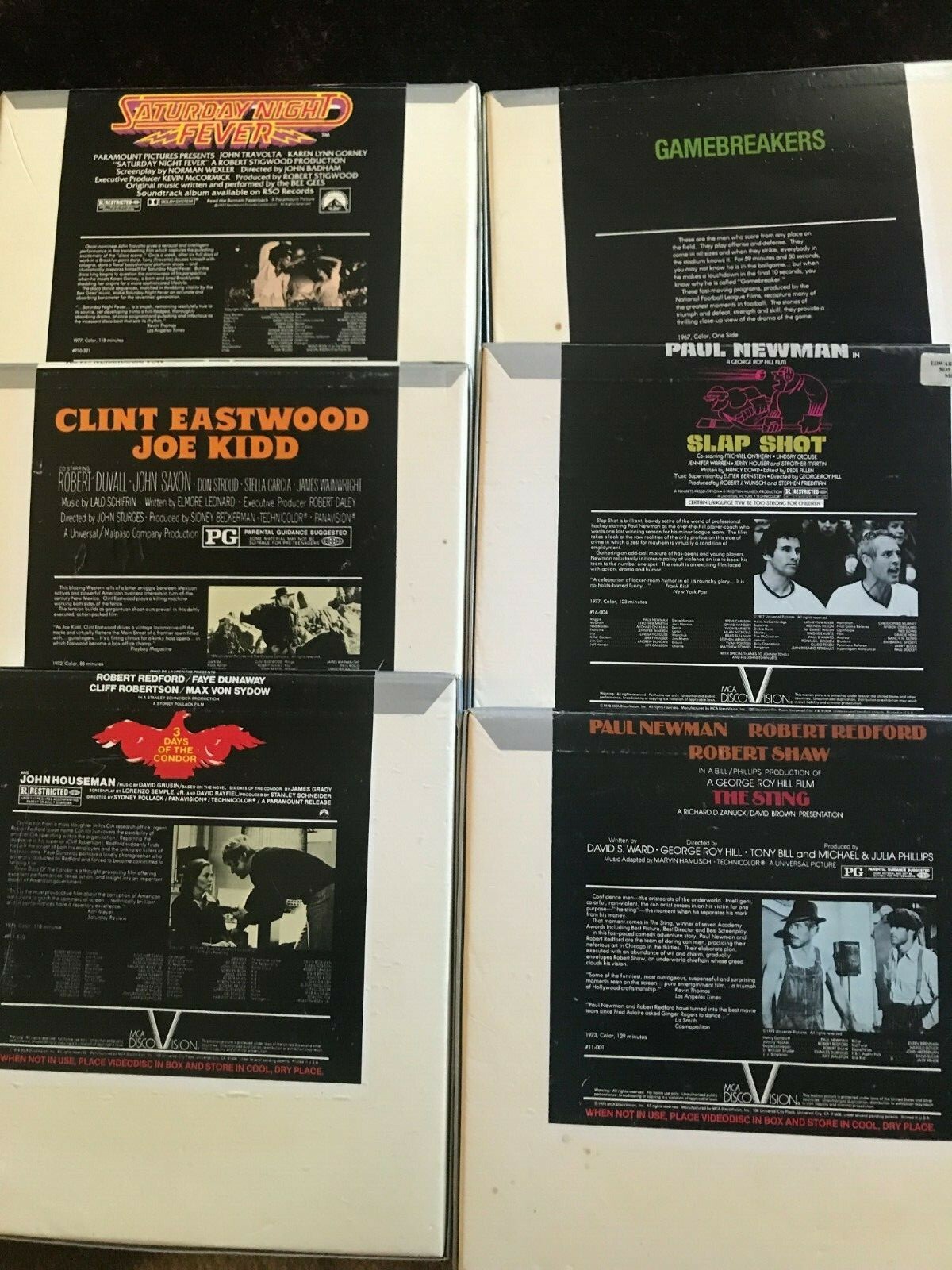 LOT Of 6 MCA DISCOVISION LASERDISC. | eBay