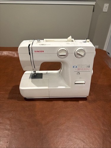 Singer White Portable Household Electric Sewing Machine-Pre Owned-For ...