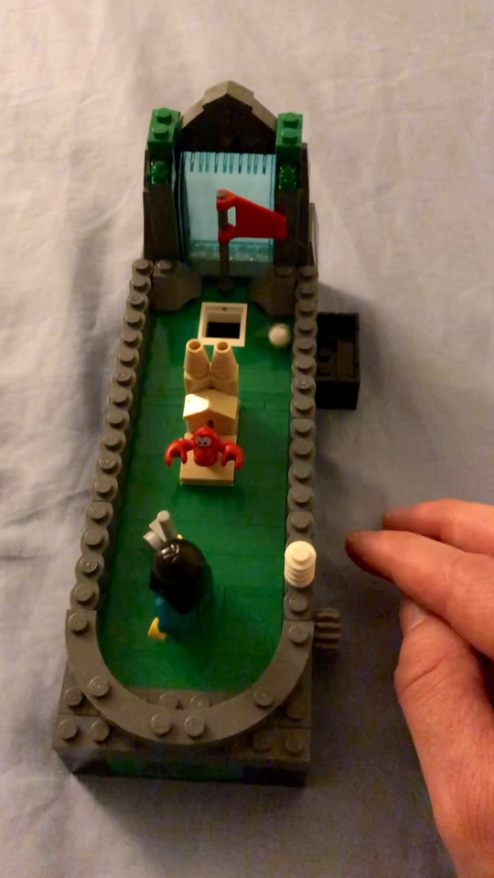 LEGO Mini Golf Waterfall MOC Travel Game playable gears | eBay