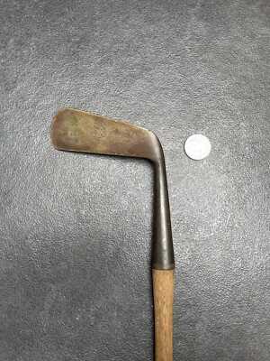 Vintage Pyramid 46 Brass Head Hickory Shaft Golf Putter (Unique Harrods ...