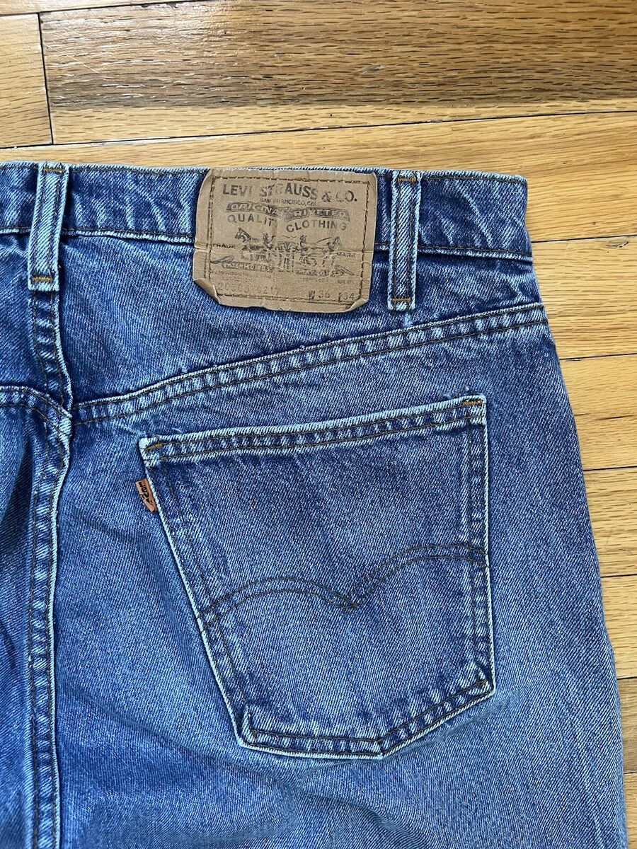 VTG Levis 80s 505 20505-0217 Orange Tab Jeans USA Size 36x32 VTG Levis 80s 505 20505-0217 Orange Tab Jeans USA Size 36x32