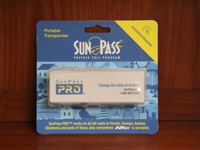 NEW SunPass EZPass PRO Portable Transponder ~ Florida Georgia Kansas OK ...