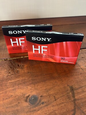 Sony HF C90 Blank High Fidelity Audio Cassette Tapes Pack of 2 - Sealed ...