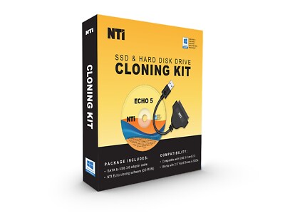 NTI Cloning Kit | 2.5" SATA-to-USB Adapter Included | Software Download ...