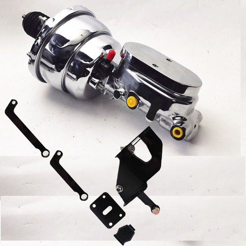 1962-74 Mopar B Body Chrome 8" Power Brake Booster Conversion Kit with ...