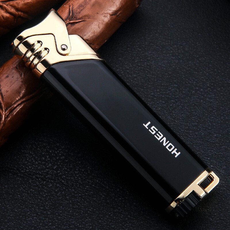 Metal Windproof JET Lighter Flame Torch With Cigar Punch Gas Butane ...