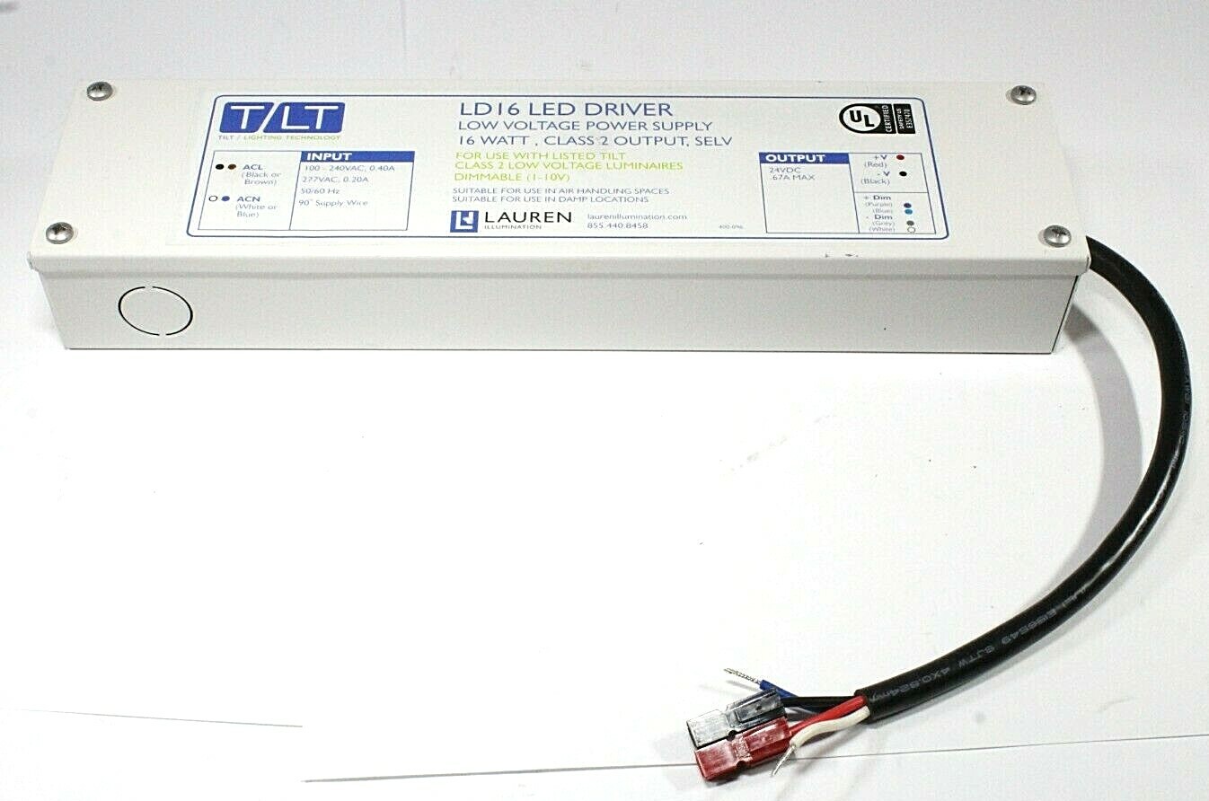 Lauren LD16 LED Driver Low Voltage Power Supply 16W, Class 2 Output ...