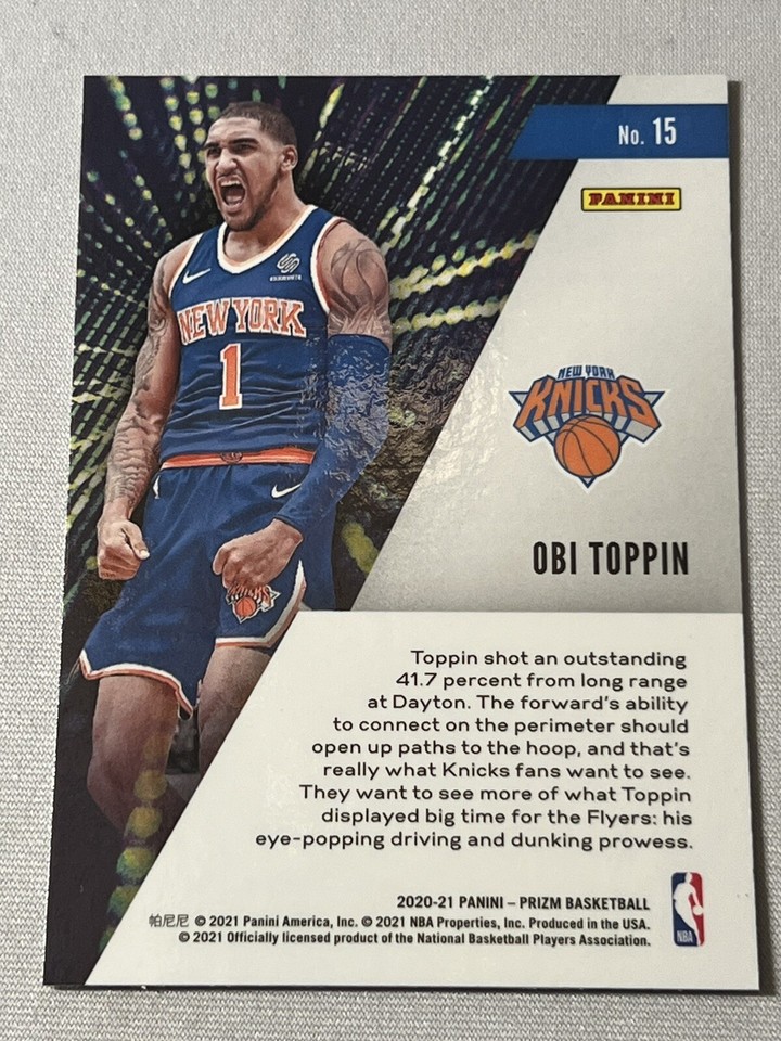 2020-21 Prizm Instant Impact Obi Toppin RC #15 | eBay