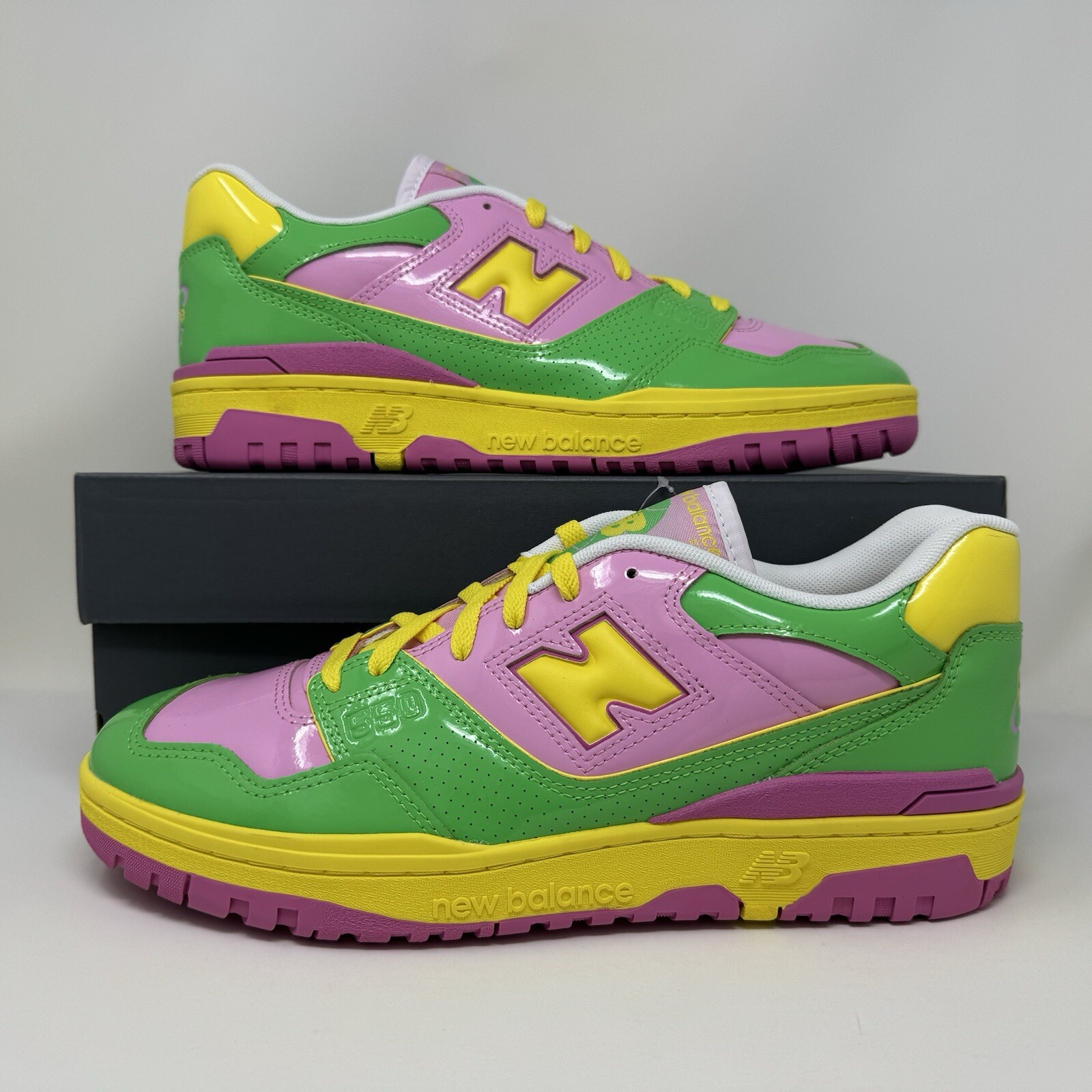 New Balance 550 Y2K Patent Leather Pack Pink Green Men's Size 11.5 ...