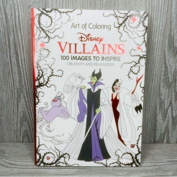 Art of coloring Disney villains 100 page coloring book kids and adults ...