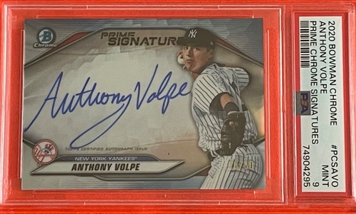 2020 Bowman Chrome - Prime Chrome Signatures Anthony Volpe #PCS-AVO /50 ...