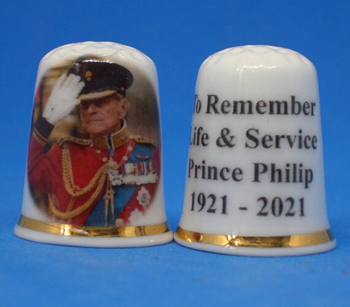 Birchcroft Thimble -- Prince Philip Life & Service 1921 - 2021 with ...