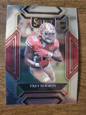Trey Sermon 2021 Select Club Level Rookie Card RC San Francisco 49ers ...