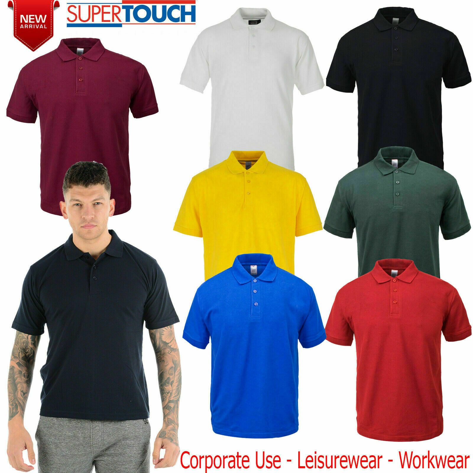 Plain Collar T Shirts For Men