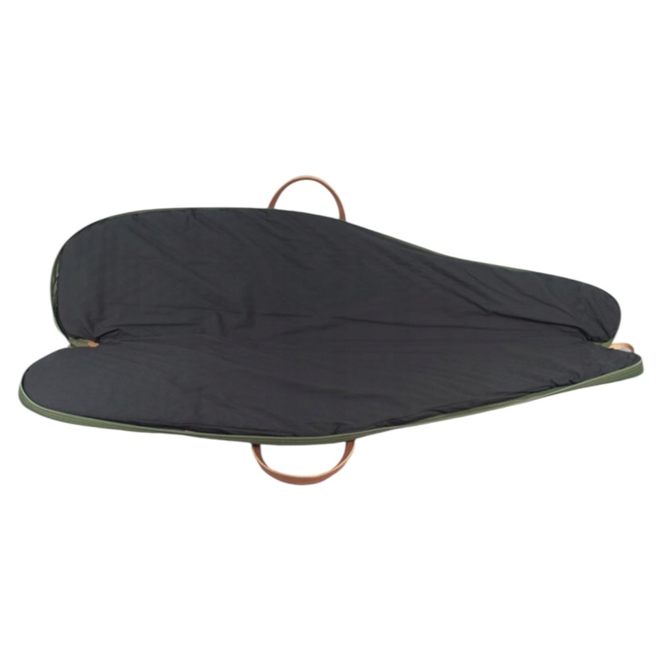 RIFLE CASE 110CM PADDED GUN BAG FOR SCOPED RIFLE COTTON CANVAS LEATHER ...