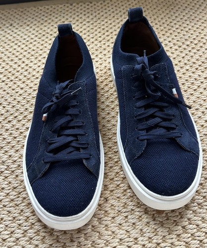 Men’s Allen Edmonds "Oliver" Knit Low-Top Sneakers Size 10 D Navy Blue ...
