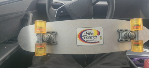 Vintage Aluminum Skateboard with ALS Industries Trucks and Free Former ...