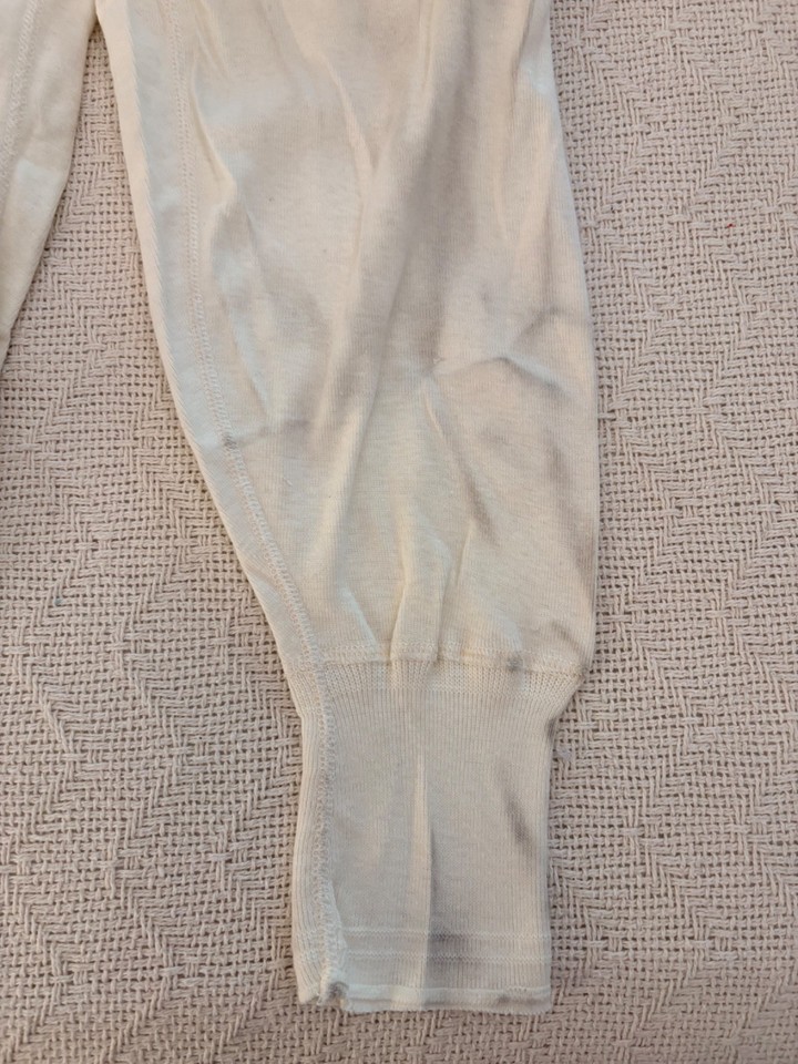 Vintage Mayo Spruce White Union Suit Long Sleeve Size 46 Extra Heavy ...