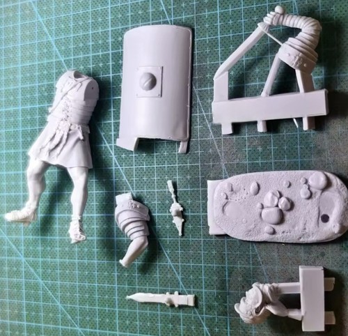 1/24 Resin Figure Model Kit Ancient Roman Legionary Soldier Warrior War ...