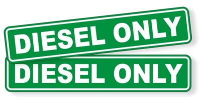 (Pair) DIESEL ONLY Vinyl Sticker Decal | eBay