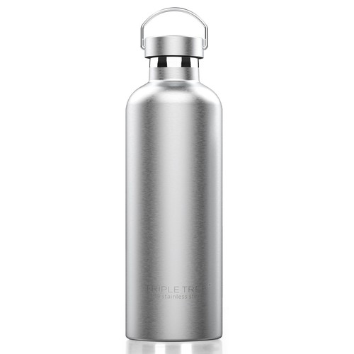 Triple Tree 34OZ Vacuum Insulated Stainless Steel Water Bottle, Dou ...
