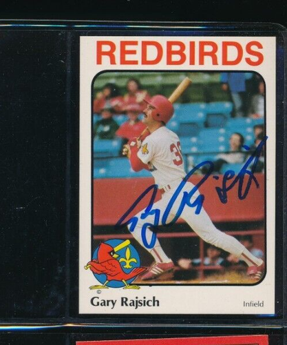 1981 Riley's Sports #6 Gary Rajsich Louisville Redbirds Signed ...