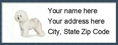 Bichon Frise Return Address Labels - Personalized | eBay
