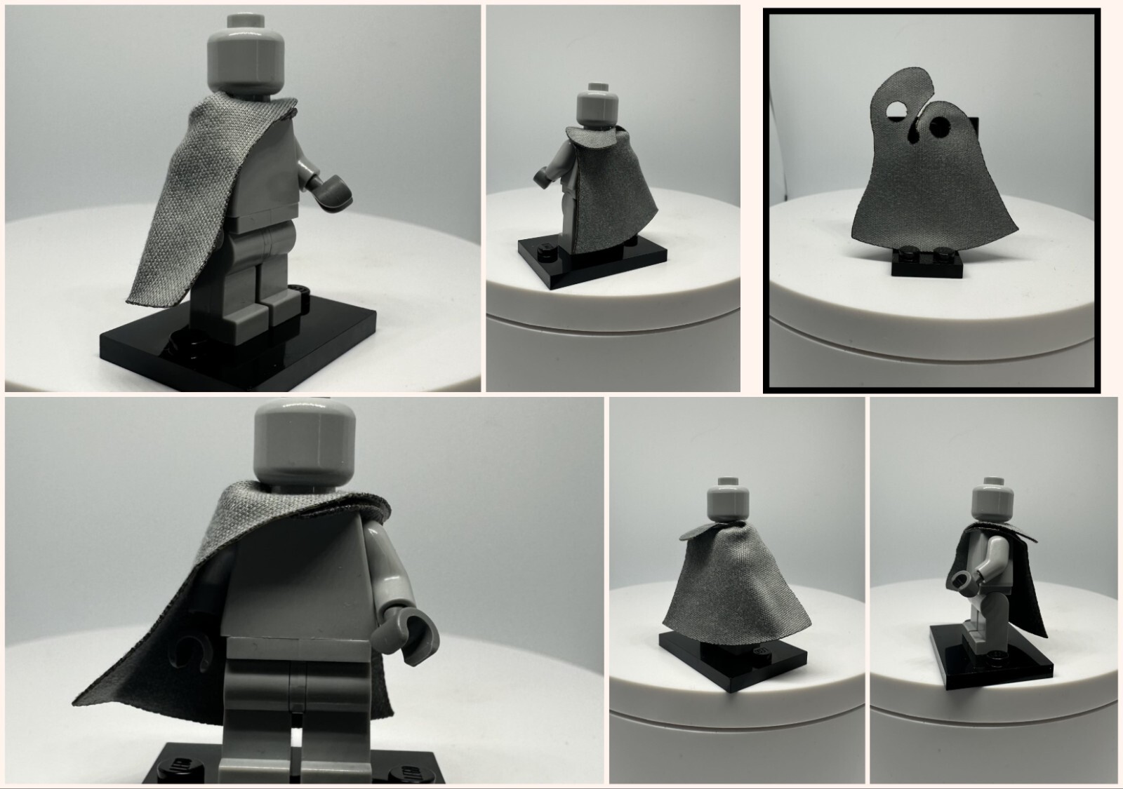 5 Cloth Asymmetrical Cape for LEGO Minifigures - Pick 5 colors ...