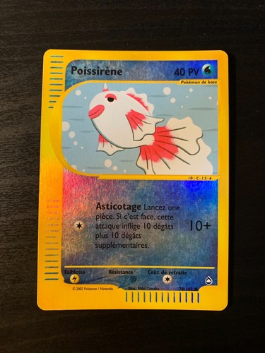 Carte Pokémon : Poissirène 78/147 Reverse Aquapolis Wizards Française ...