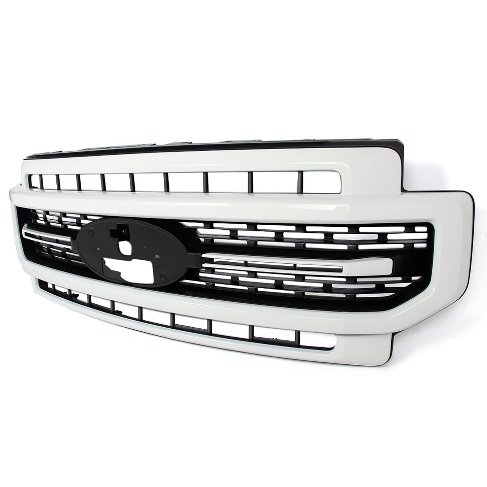 For 2020-2022 Ford F250 F350 Super Duty Oxford White & Black Grille ...