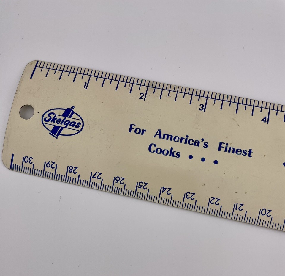 1950s Adv Metal Ruler SKELLY OIL GAS SKELGAS CONSTELLATION RANGE FINEST ...