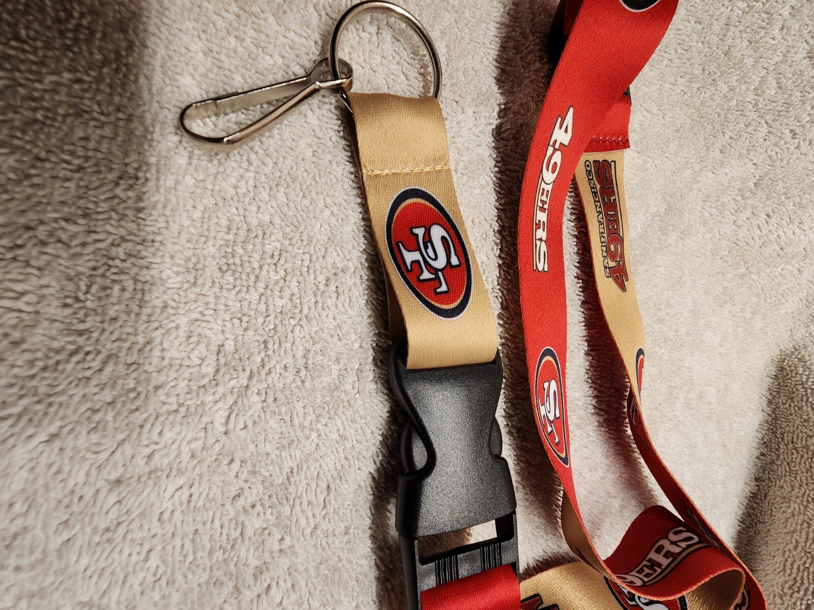 San Francisco 49ers Football Lanyard New NFL Clip Detachable ID, Fast ...