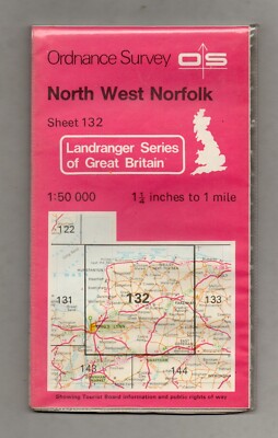 Ordnance Survey (OS) Landranger map 132 NORTH WEST NORFOLK | eBay UK