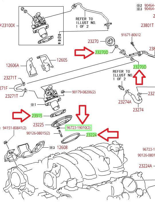 LEXUS OEM FACTORY FUEL PUMP RESEAL KIT 2007-2017 LS460 LS460L (BOTH ...