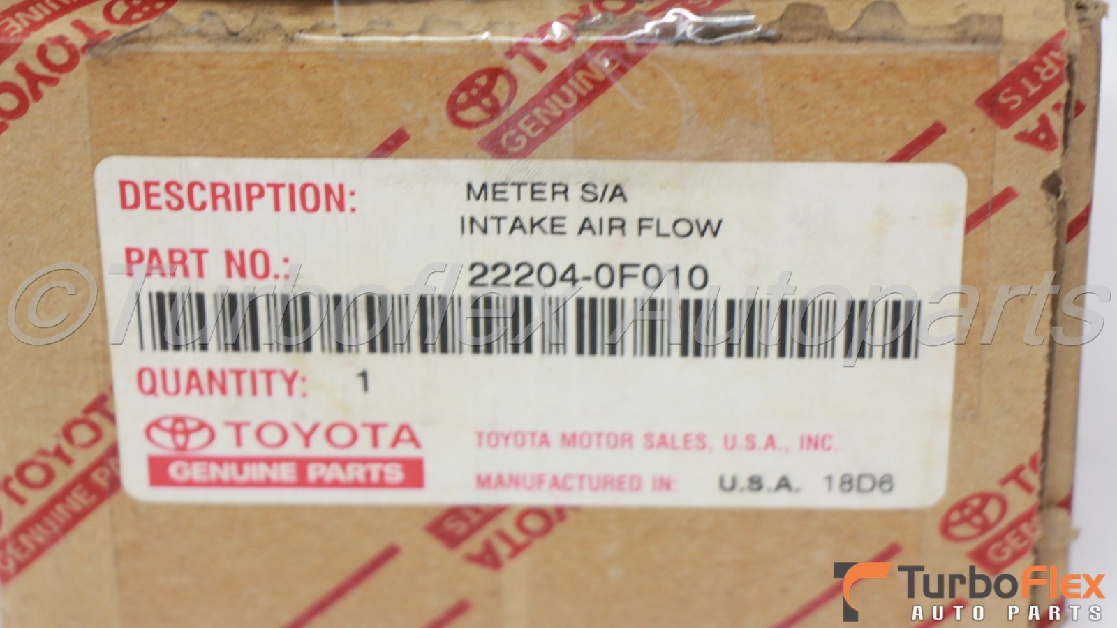 Toyota Tundra Seqouia 2000-2004 Genuine Mass Air Flow Sensor 22204 ...